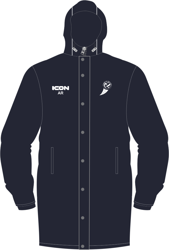 RIBBLE VALLEY NETBALL CLUB STADIUM BENCH COAT - SENIOR