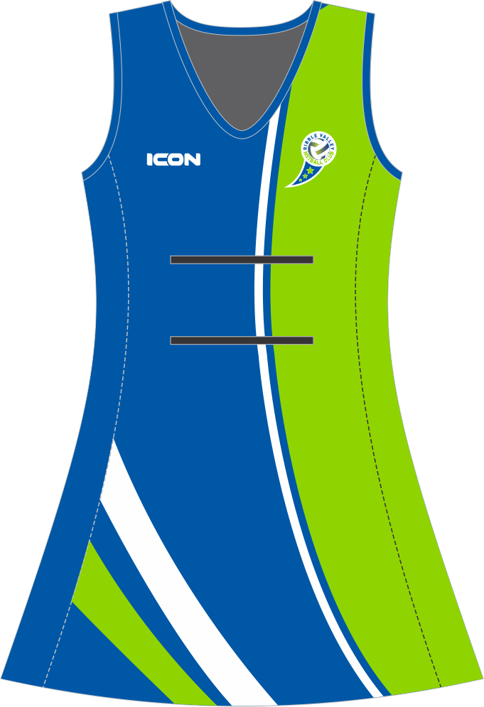 RIBBLE VALLEY NETBALL CLUB (JUNIORS) CLUB NETBALL DRESS - SHORT LENGTH ...