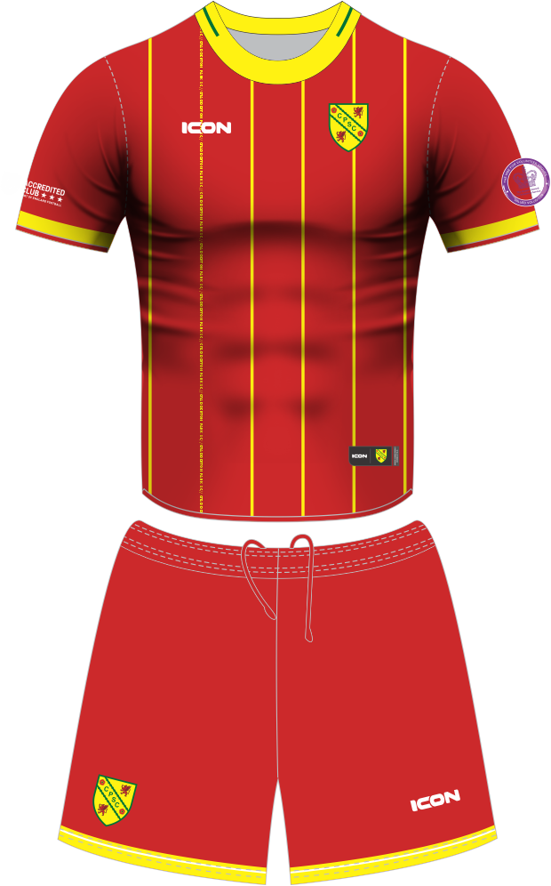 CHADDERTON PARK SC AWAY KIT (GENERIC) HYBRID MATCH SOCCER KIT S/S - JUNIOR