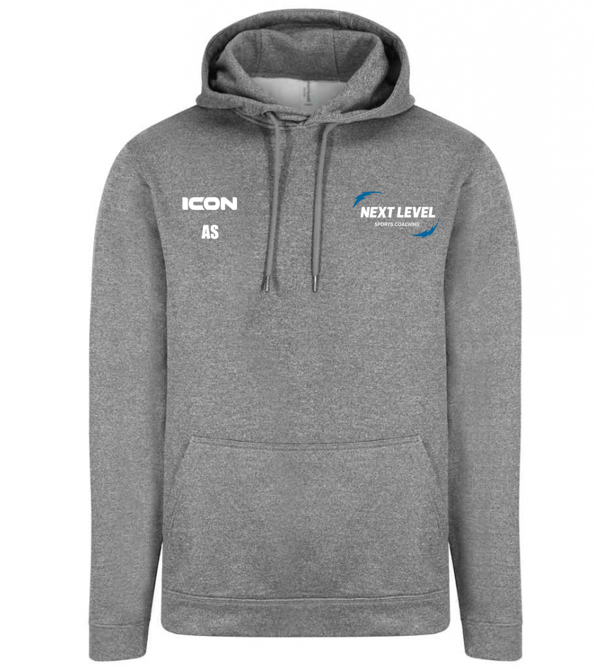 NEXT LEVEL SPORTS COACHING GREY HOODIE - ADULTS